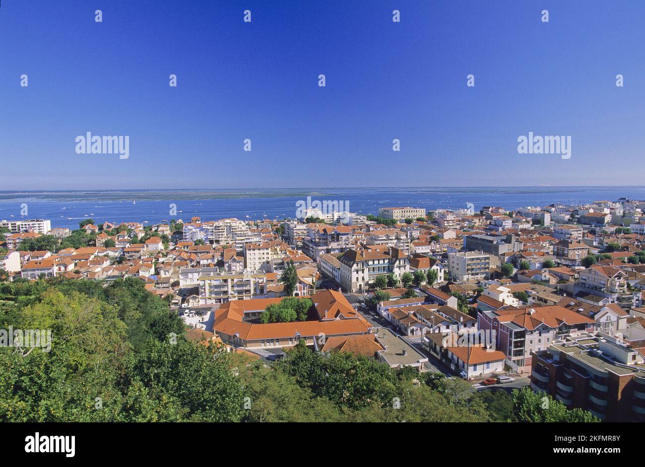 France. Aquitaine. Gironde (33). Bassin d'Arcachon. The city of ...
