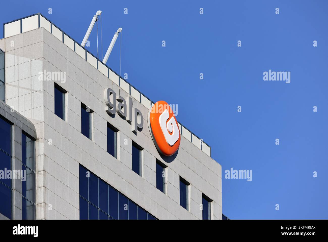 The Galp headquarters in Torres de Lisboa Business Center Stock Photo ...