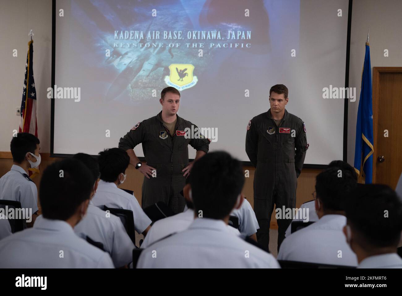 Capt. Harrison Summerour, left, and Capt. David Arneberg, right, pilots ...