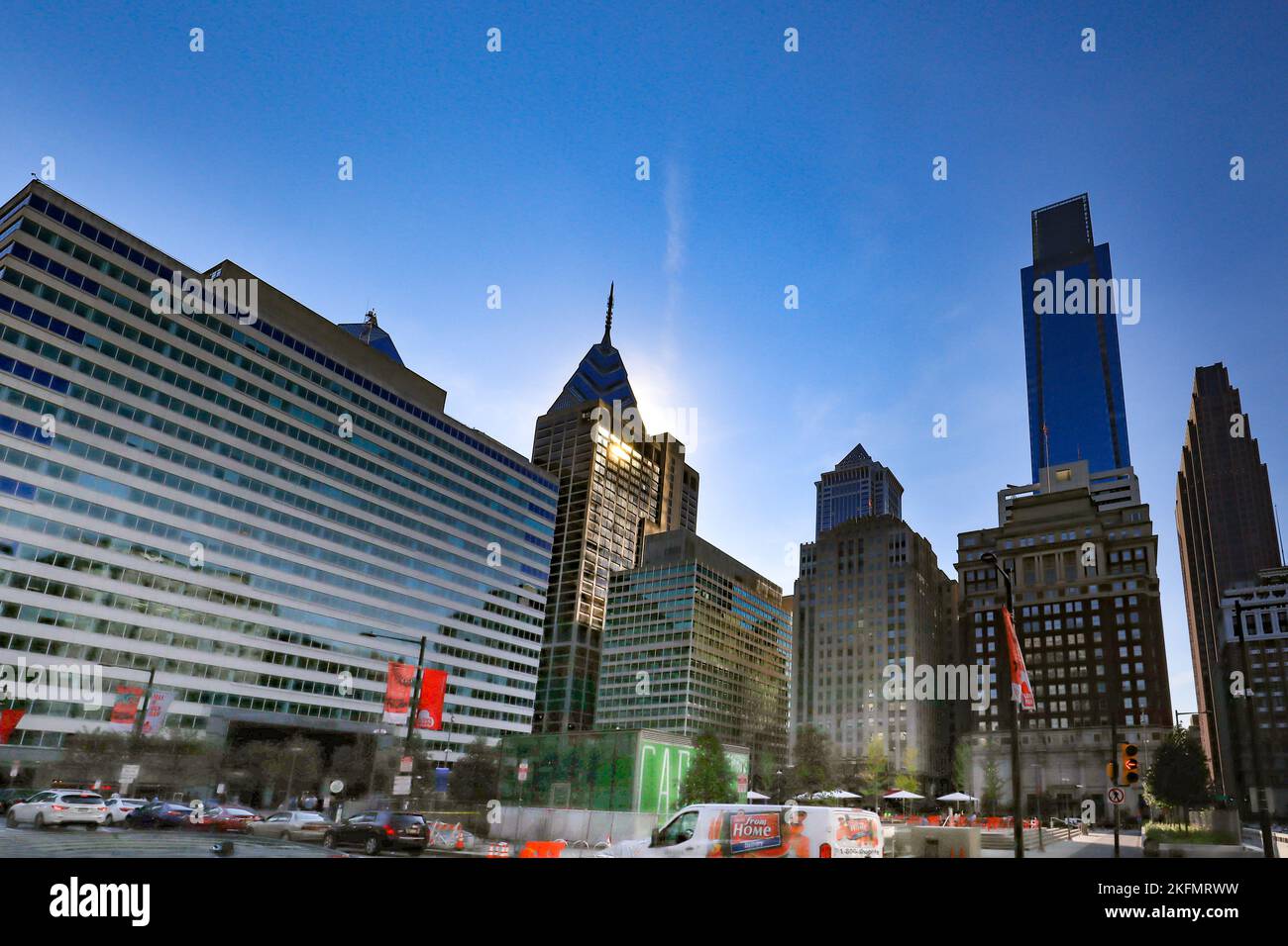 Philadelphia, Pennsylvania in the United States, City skyline Stock ...