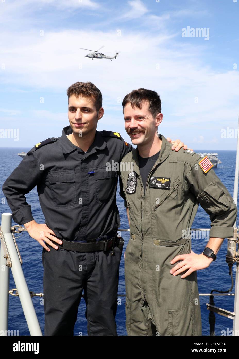 220927-N-IX644-1281 IONIAN SEA (Sept. 27, 2022) Spanish Navy Ensign ...