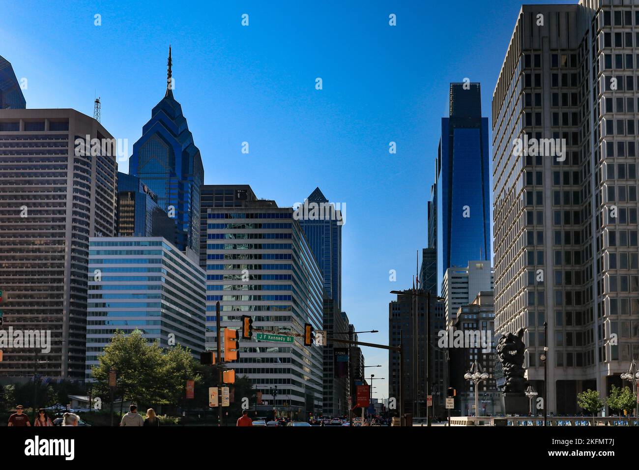 Philadelphia, Pennsylvania in the United States, City skyline Stock ...