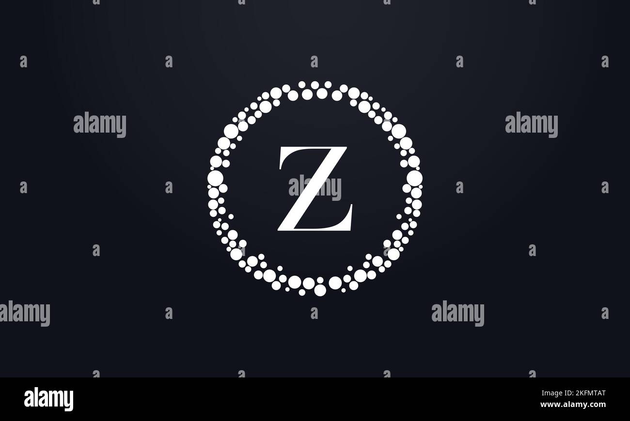 Dot circle logo and dot circle nutrition monogram vector design with ...