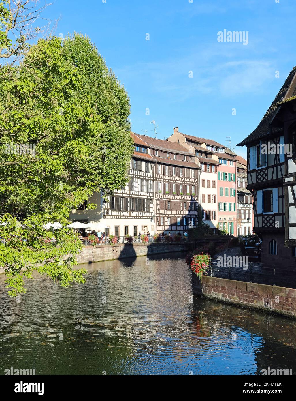 Ancient Houses called timber framing in Strasbourg and ILL RIVER in the ...