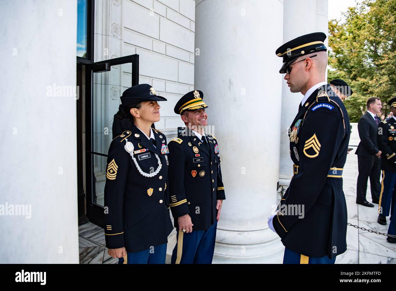U.S. Army Col. Shannon-Mikal Lucas, deputy provost marshal general ...