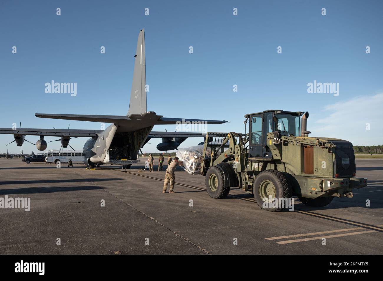 1st Special Operations Wing Air Commandos prepare to evacuate AC-130J ...
