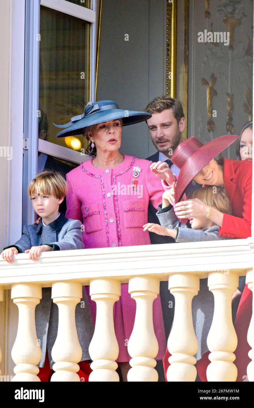Monaco. 19th Nov, 2022. Princess Caroline of Hanover, Pierre Casiraghi ...