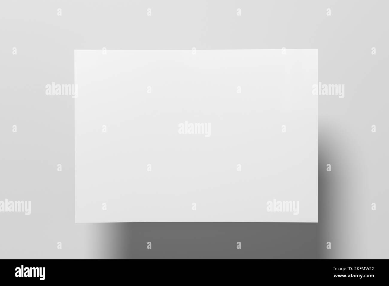 Mockup white sheet paper Black and White Stock Photos & Images - Alamy