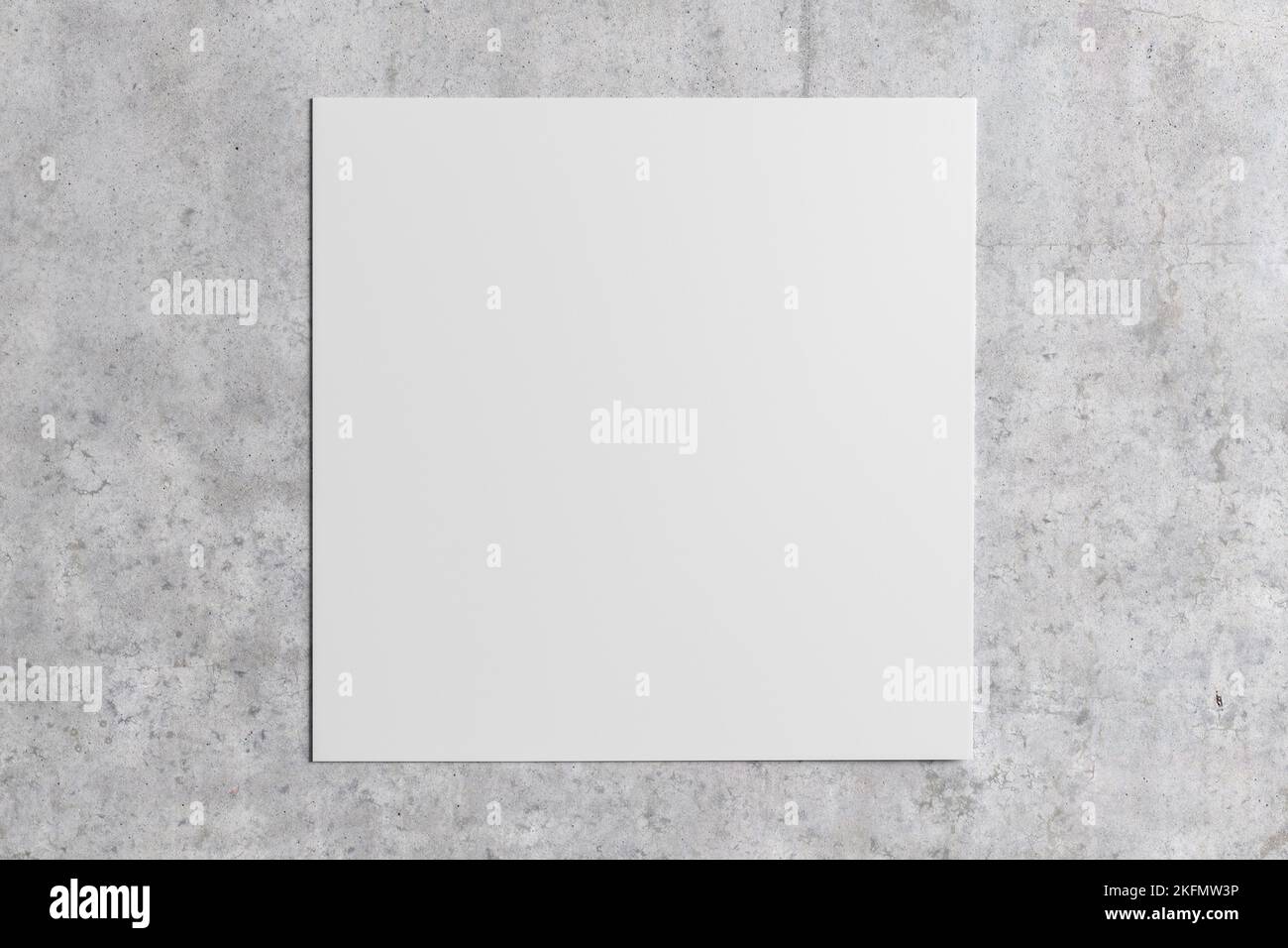 Square sheet of paper on the concrete background Stock Photo - Alamy