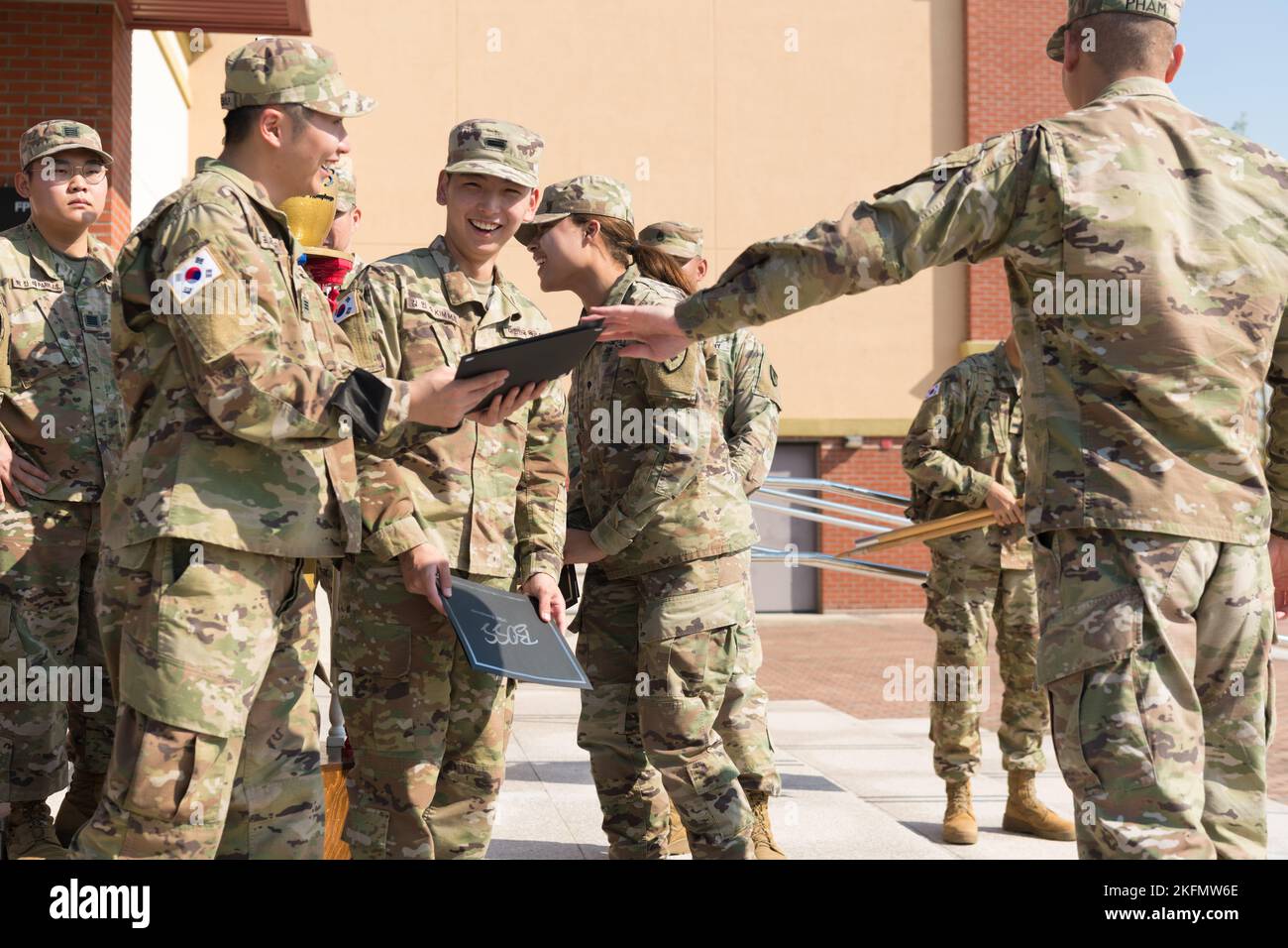 U.S. Army and KATUSA Soldiers assigned to Headquarters and Headquarters ...