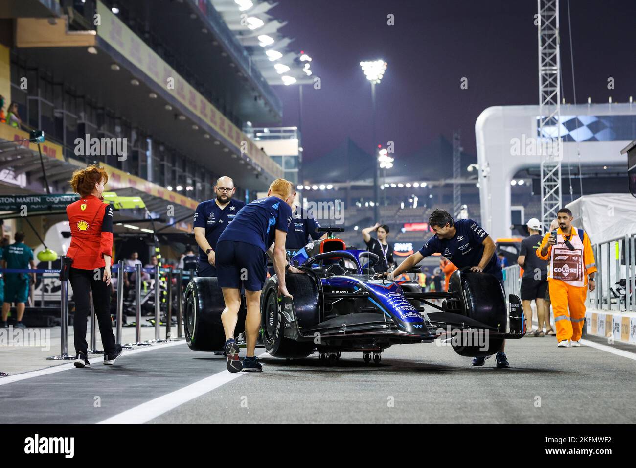 Williams Racing team, F1 Grand Prix of Abu Dhabi at Yas Marina Circuit ...