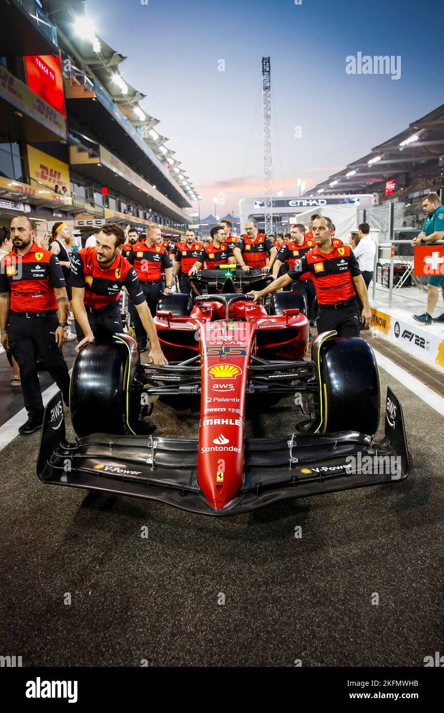 Scuderia Ferrari team, F1 Grand Prix of Abu Dhabi at Yas Marina Circuit ...
