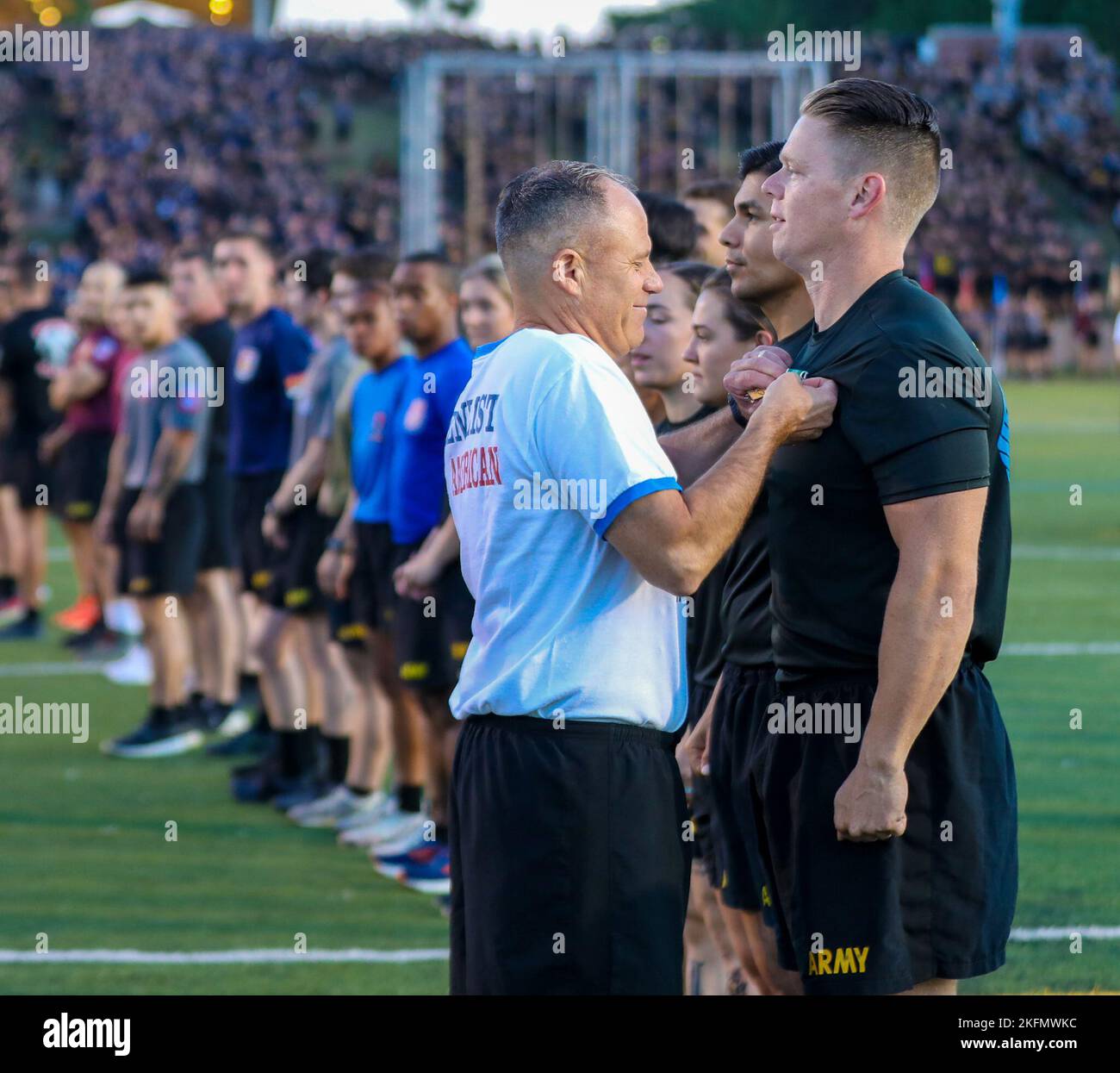 Paratroopers of the 82nd Airborne Division conduct a mystery PT event ...