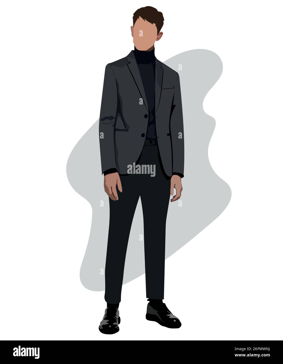 Stylish male businessman in a business suit on an interesting ...