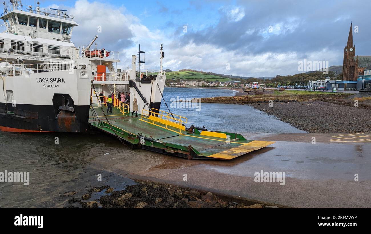 Calmac ferry at Largs Stock Photo - Alamy