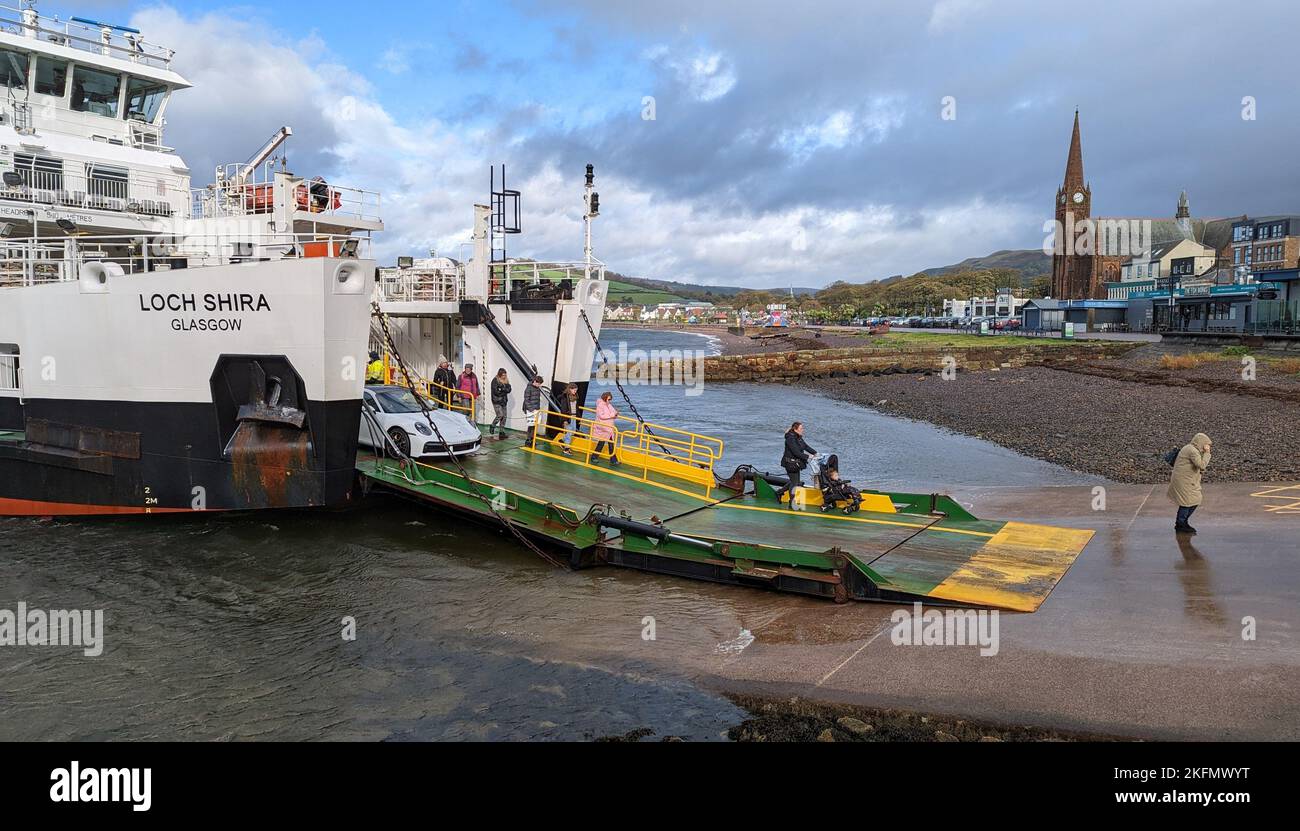 Calmac ferry at Largs Stock Photo - Alamy