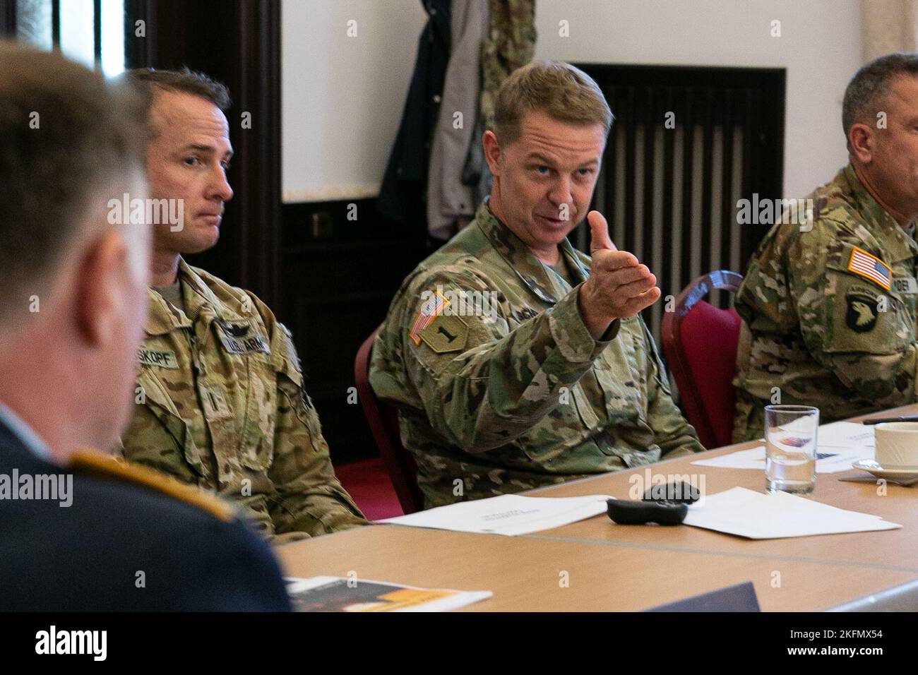 U.S. Army Col. Patrick Schuck, commander, 12th Combat Aviation Brigade ...