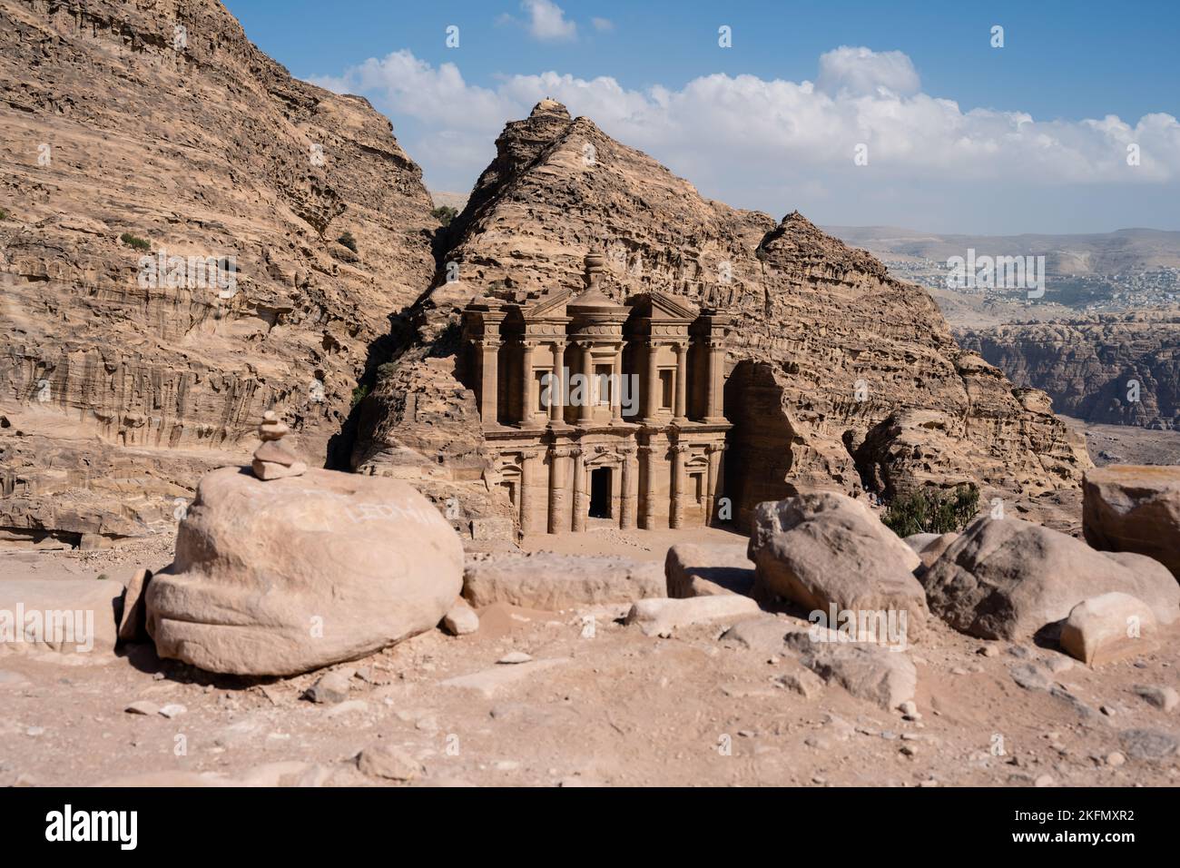 Ad Deir or the Monastery in Petra, Jordan also spelled ad-Dayr and el ...