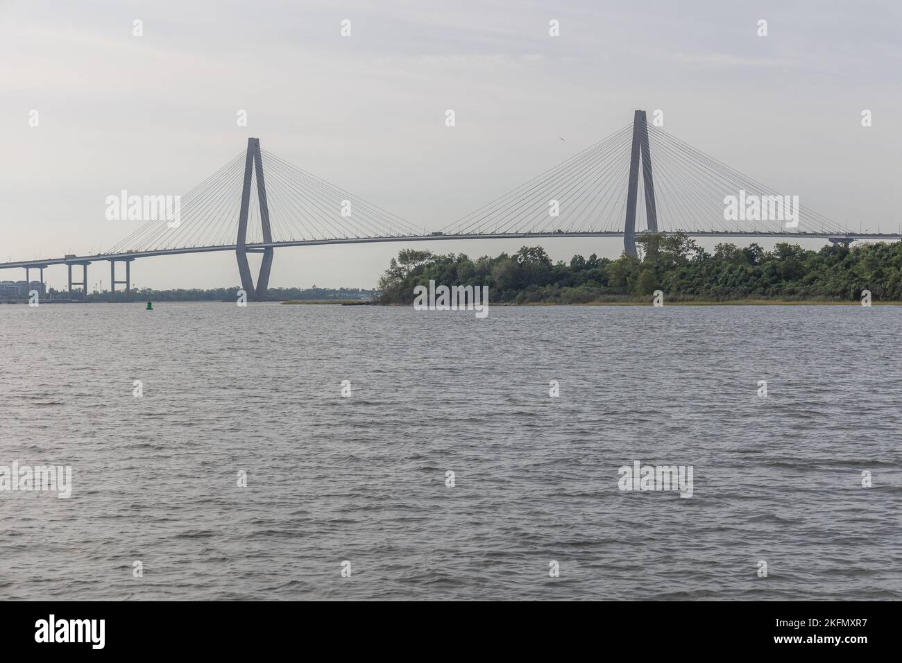 The Arthur Ravenel Jr. Bridge spans across the Cooper River in ...