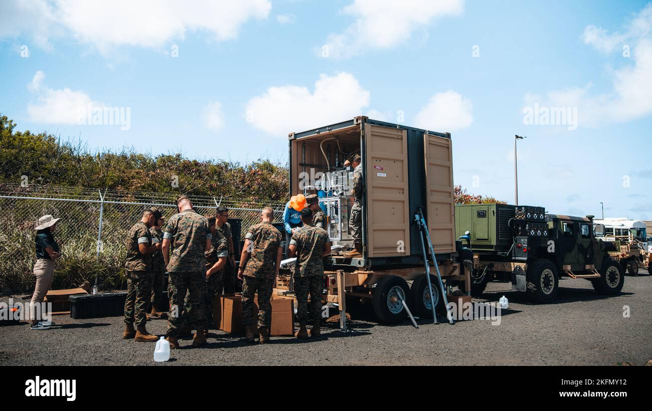 U.S. Marines with 3d Littoral Logistics Battalion, 3d Marine Littoral ...