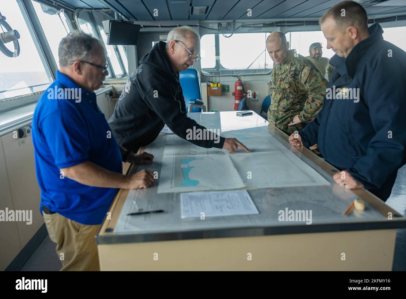 U.S. Marine Corps Col. Douglas Burke, commanding officer of Combat ...