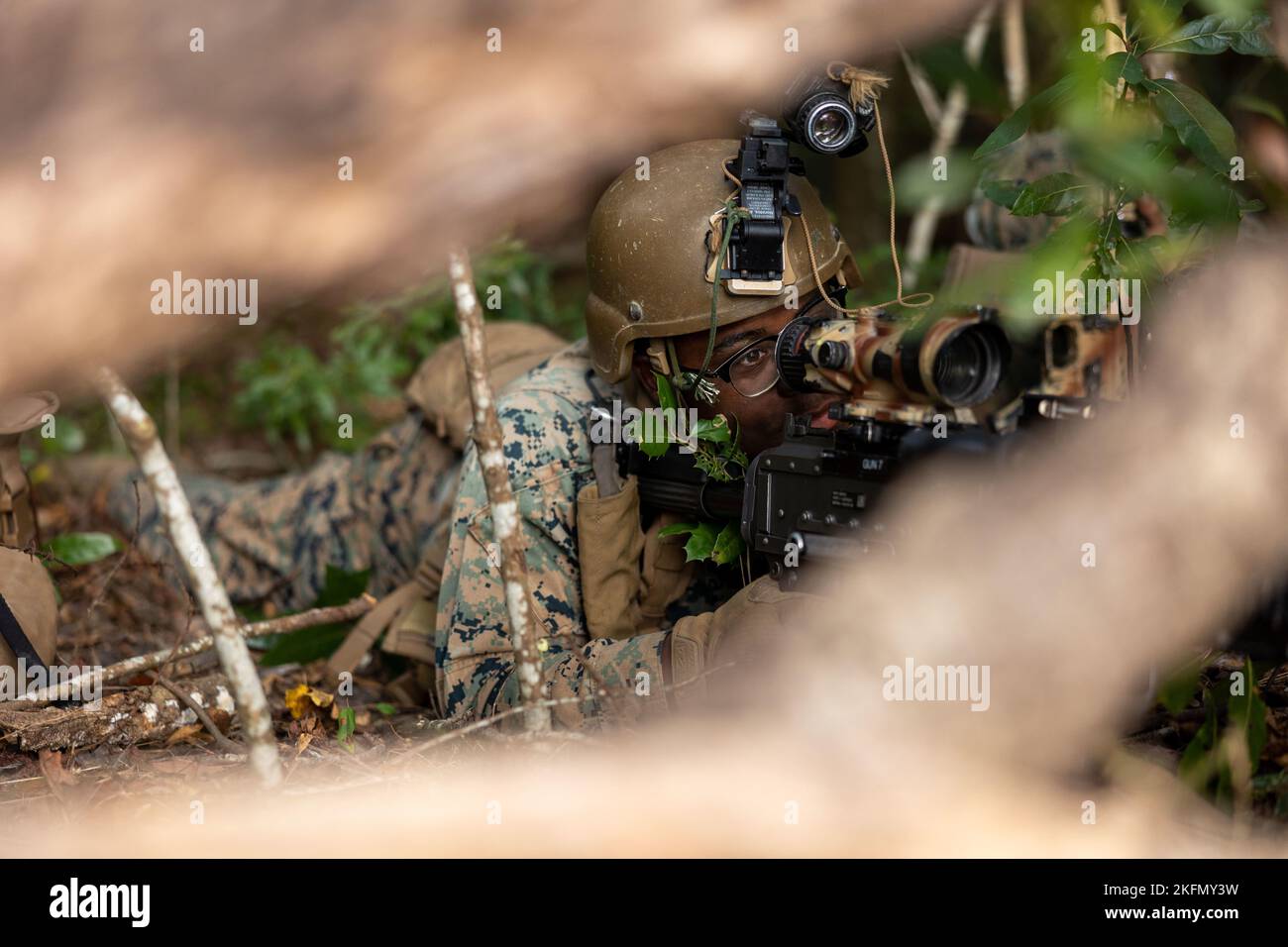 U.S Marine Corps Lance Cpl. Tyki Glenn, a rifleman with 1st Battalion ...
