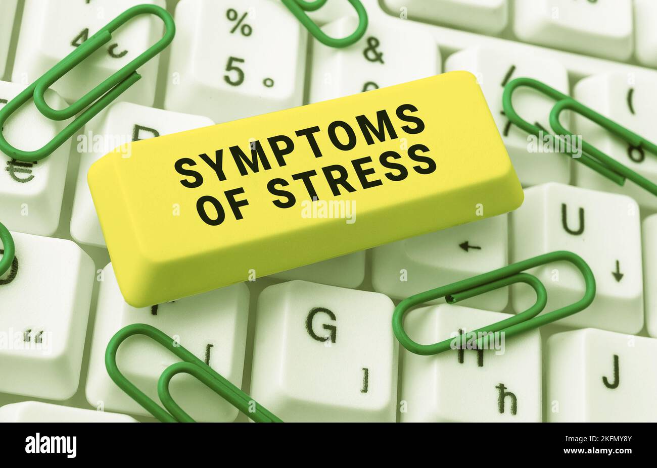 Writing displaying text Symptoms Of Stress. Word Written on serving as ...