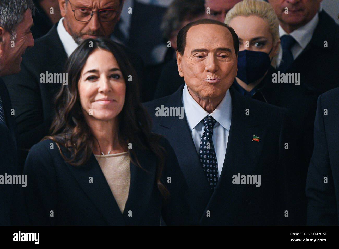 Licia Ronzulli and Silvio Berlusconi, President of Forza Italia party ...