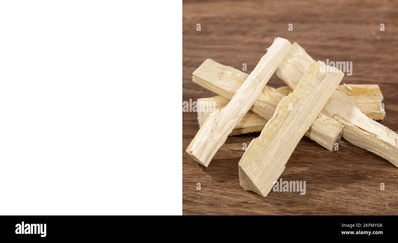 Quassia Amara - Stems Of Quassia Medicinal plant; On Wood Background ...