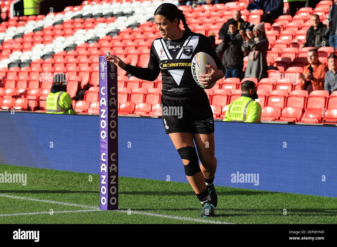 Manchester, UK. 19th Nov, 2022. Autumn-Rain Stephens-Dal of New Zealand ...