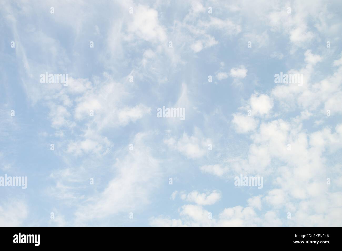 Sky with different types of clouds in layers Stock Photo - Alamy