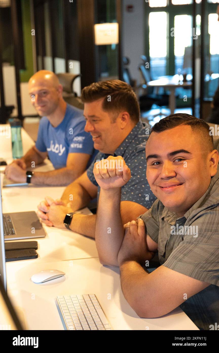 Tech. Sgt. Alex Tamayo (from right), a 162nd Wing security manager ...