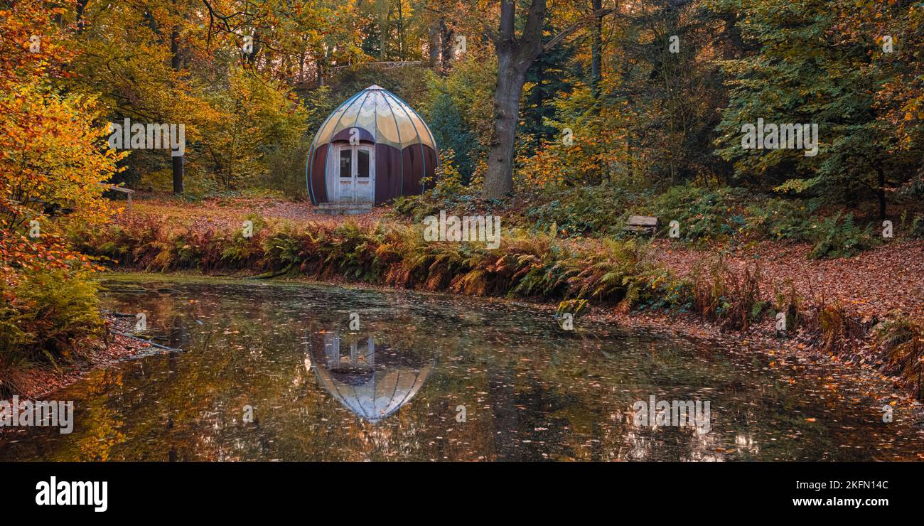 Autumn in Slochterbos (Slochter Forest). The forest is part of the ...