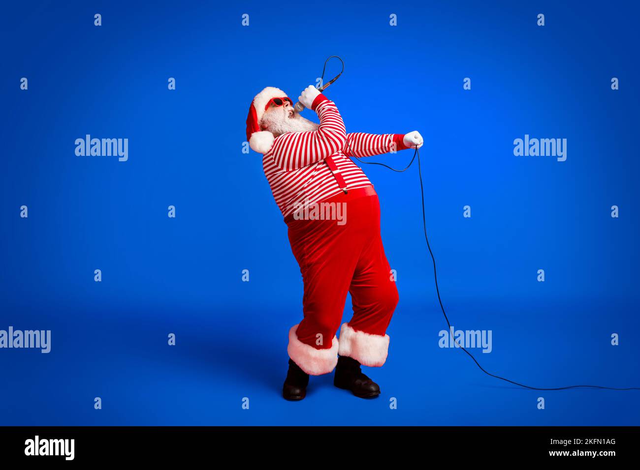 Full length body size view of his he handsome bearded fat overweight ...