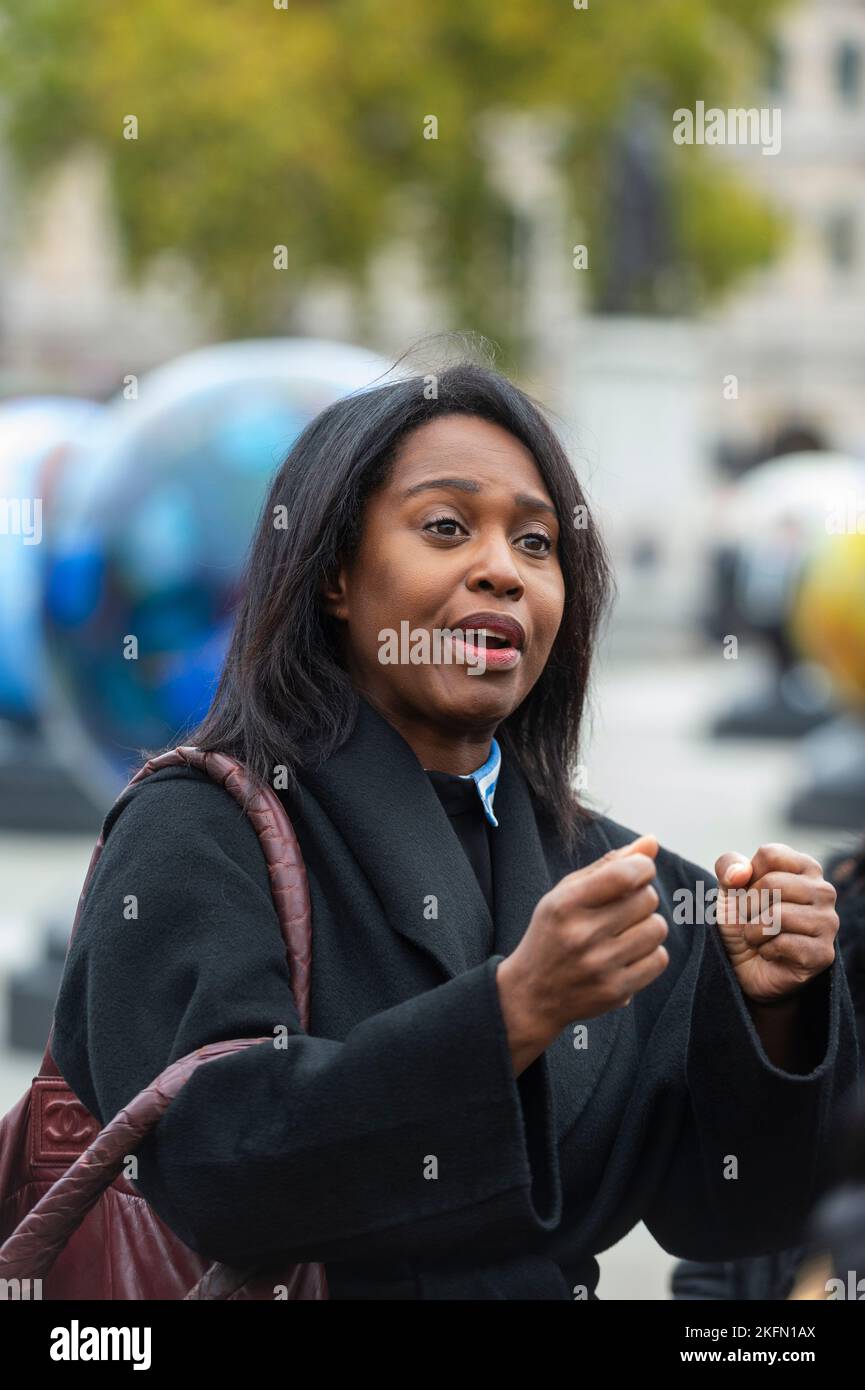 London, UK. 19 November 2022. Michelle Gayle, founder of The World ...