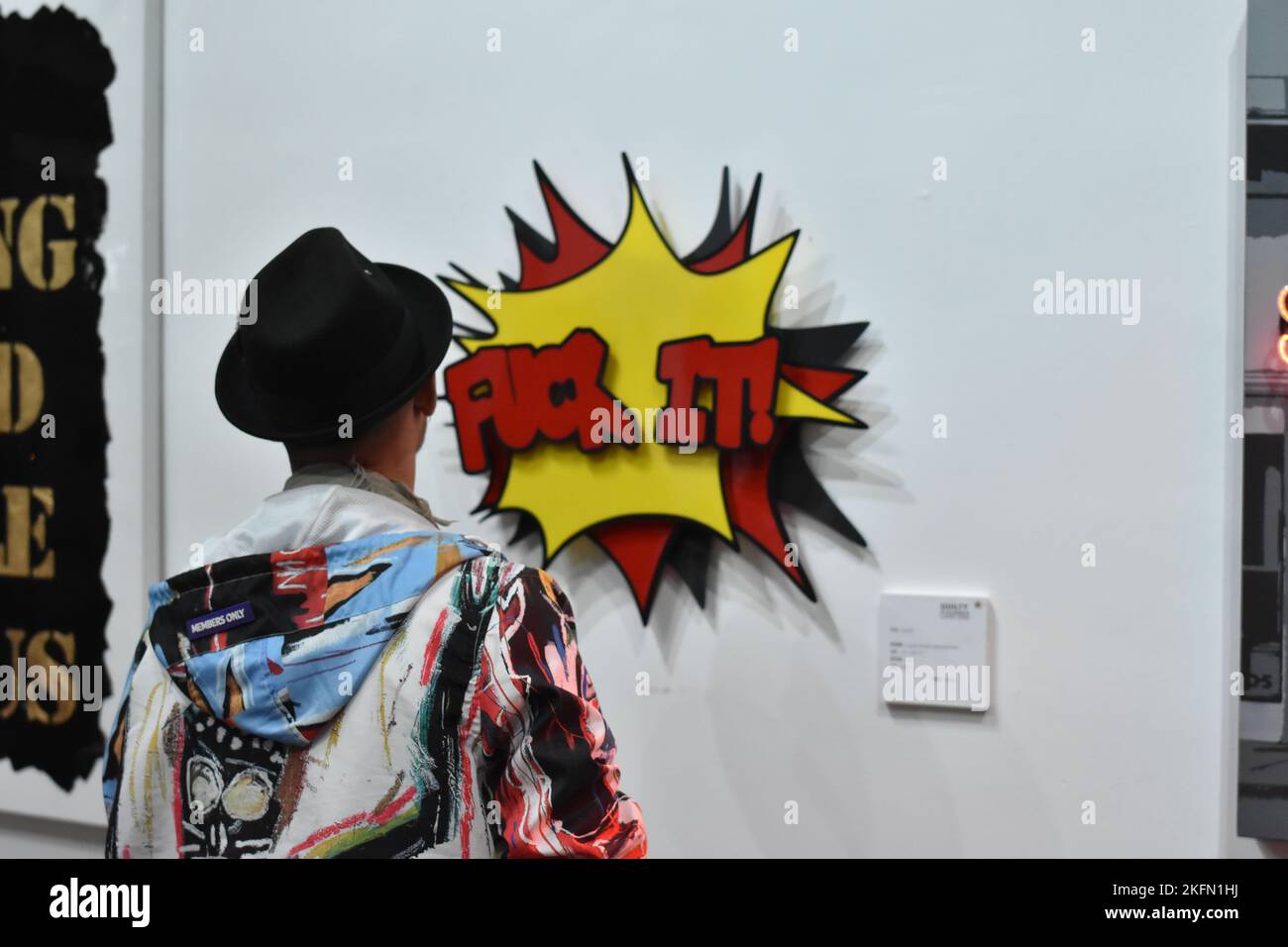 November 17, 2022 - Plastic Jesus art gallery opening at the Art Box in ...