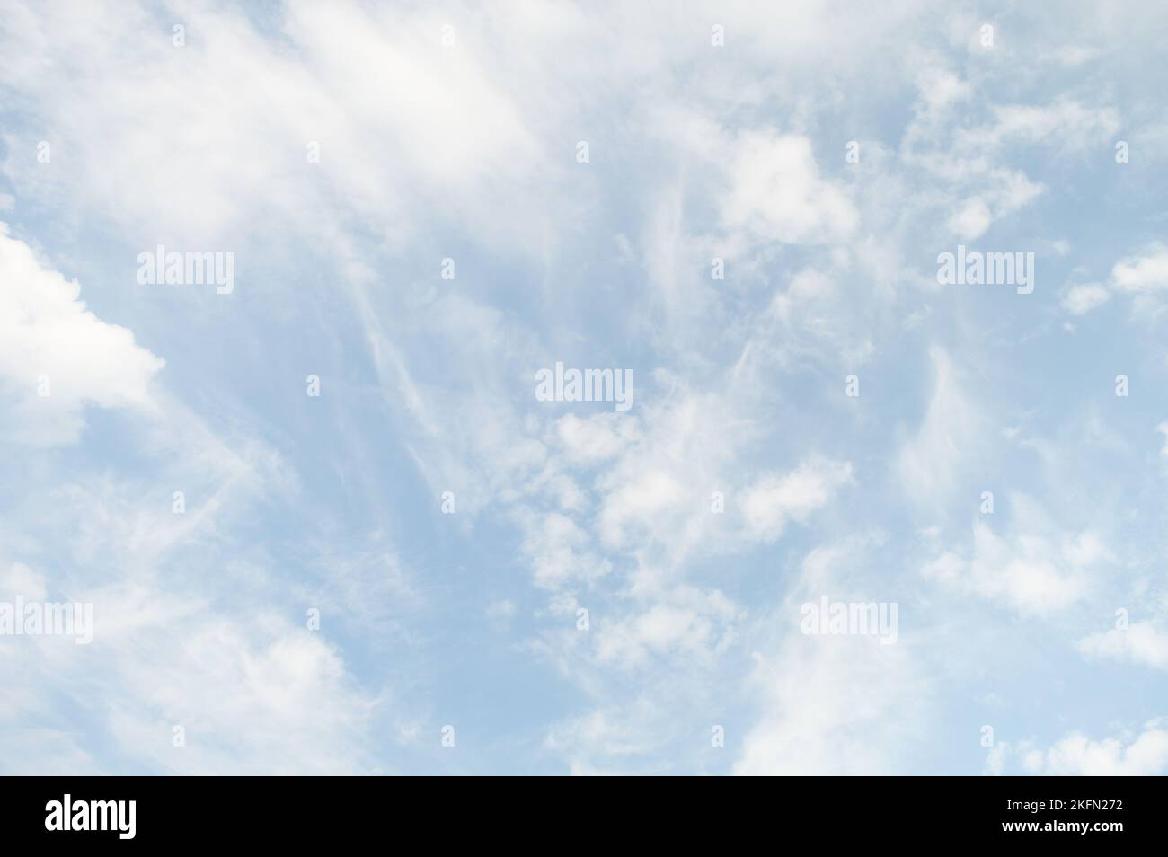 Sky with different types of clouds in layers Stock Photo - Alamy