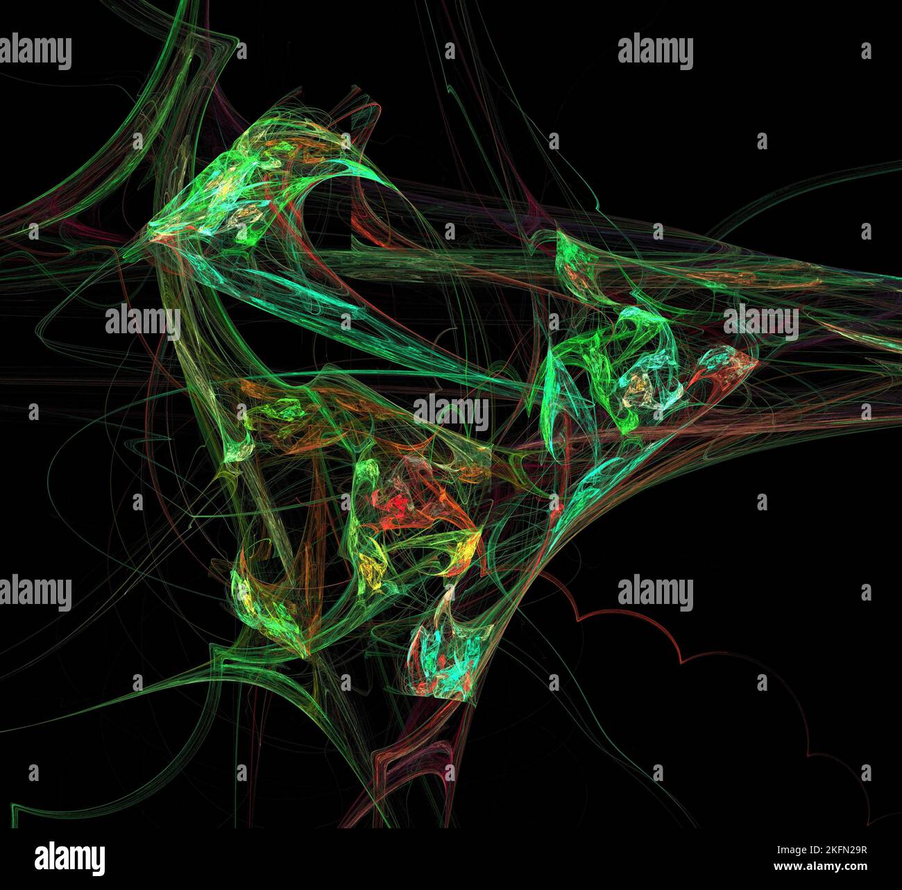 image of one Illustration of digital fractal Stock Photo - Alamy