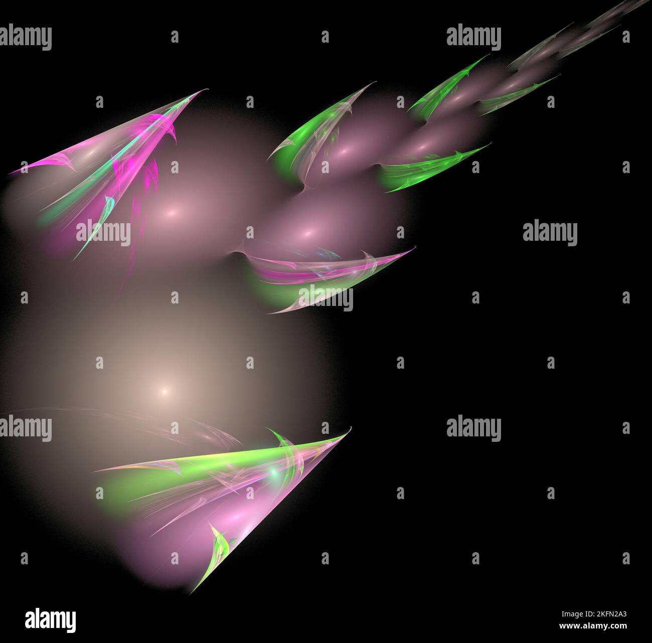 image of one Illustration of digital fractal Stock Photo - Alamy