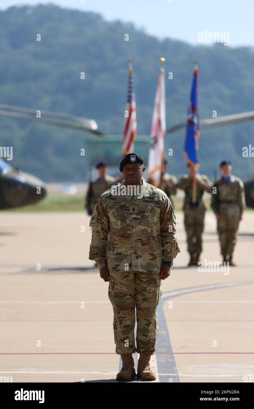 Command Sgt. Maj. Morgan Evans, the new battalion Command Sergeant ...