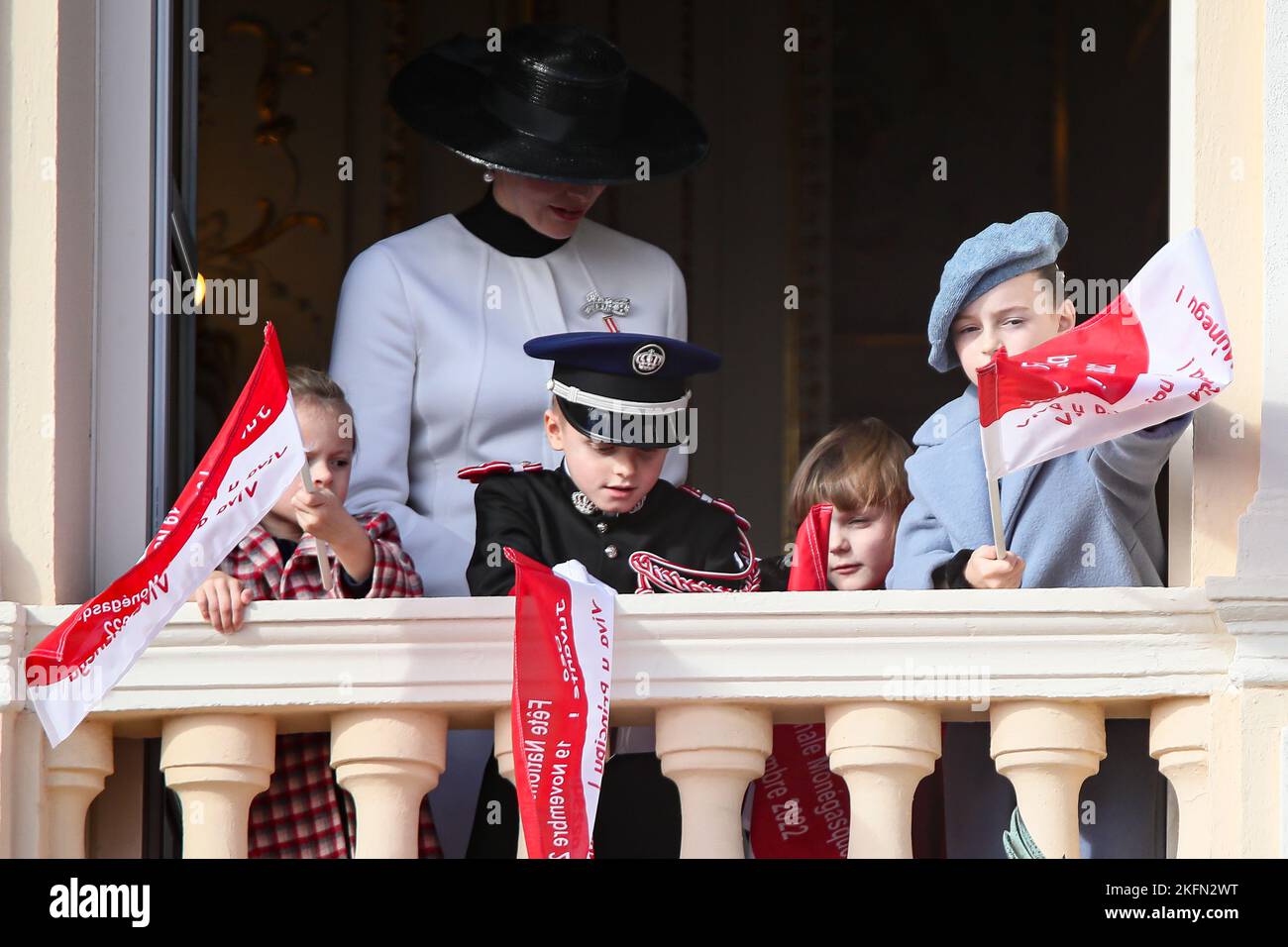 Princess Charlene of Monaco, little princes Gabriella and Jacques of ...