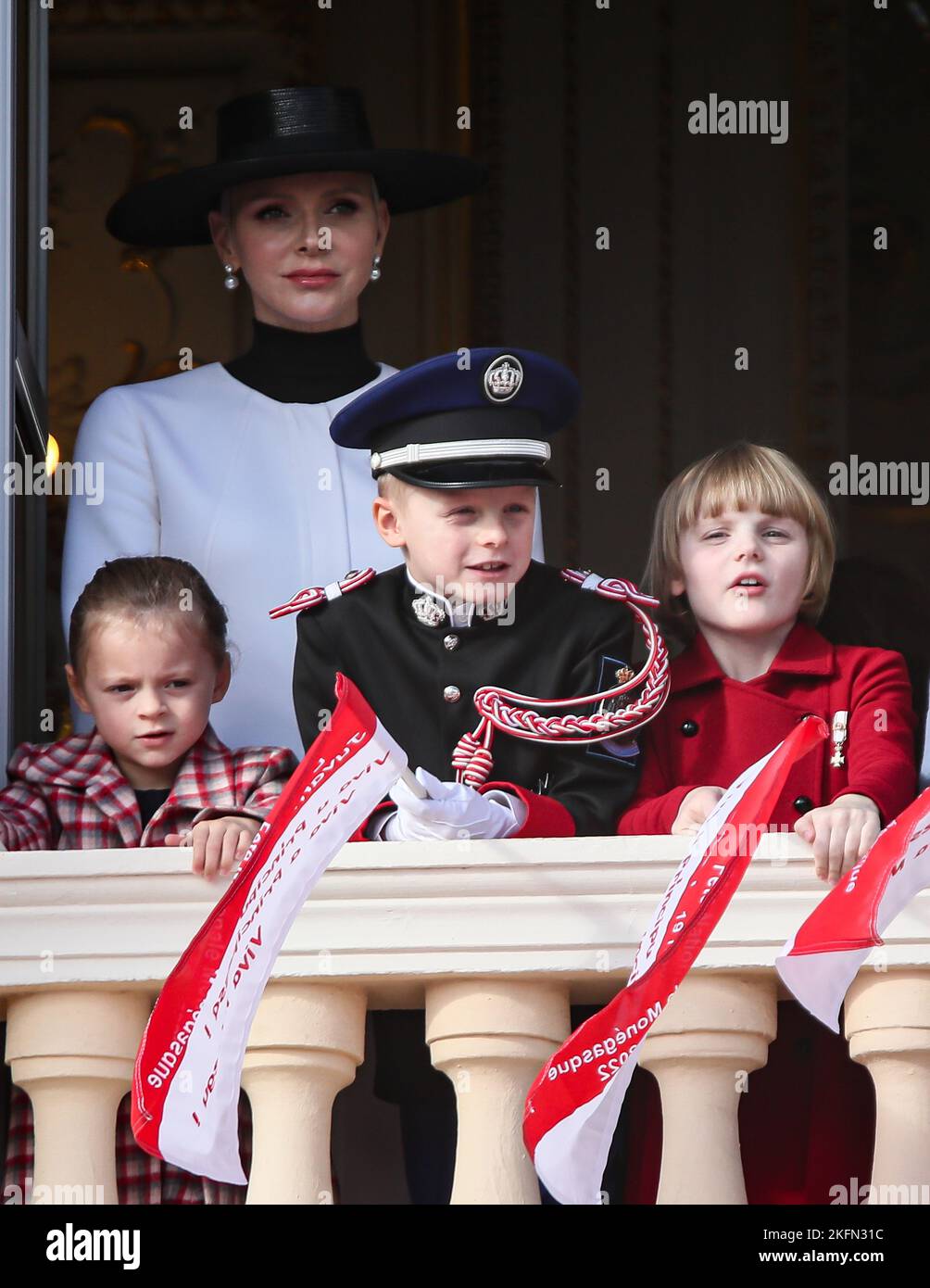 Princess Charlene of Monaco, little princes Gabriella and Jacques of ...
