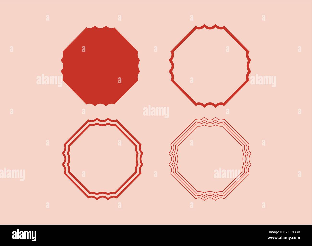 Wedding frame. Mailbox Monogram Basic Shape, Monogram Frame Empty frame ...