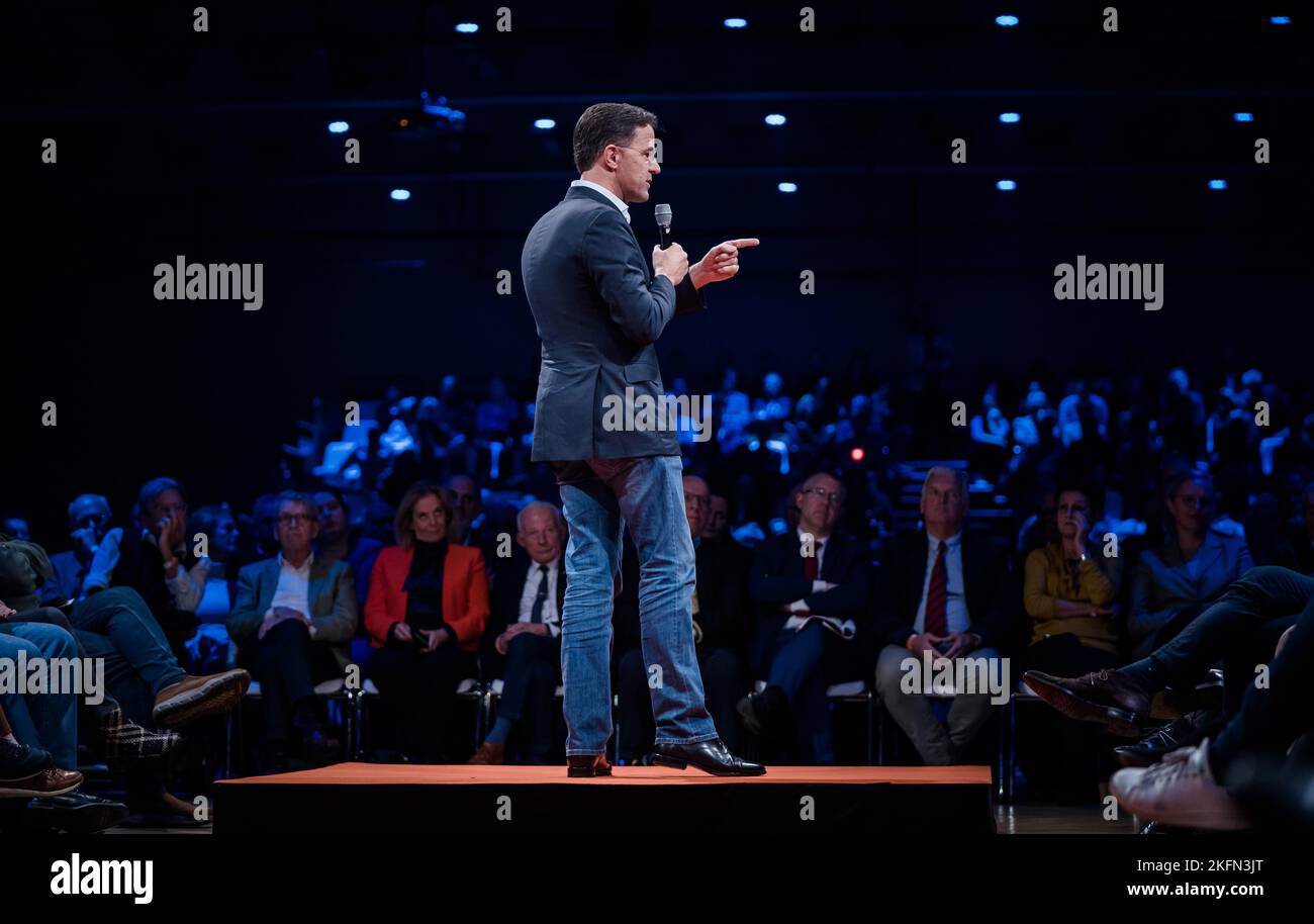 ROTTERDAM - Prime Minister Mark Rutte speaks at the autumn congress of ...