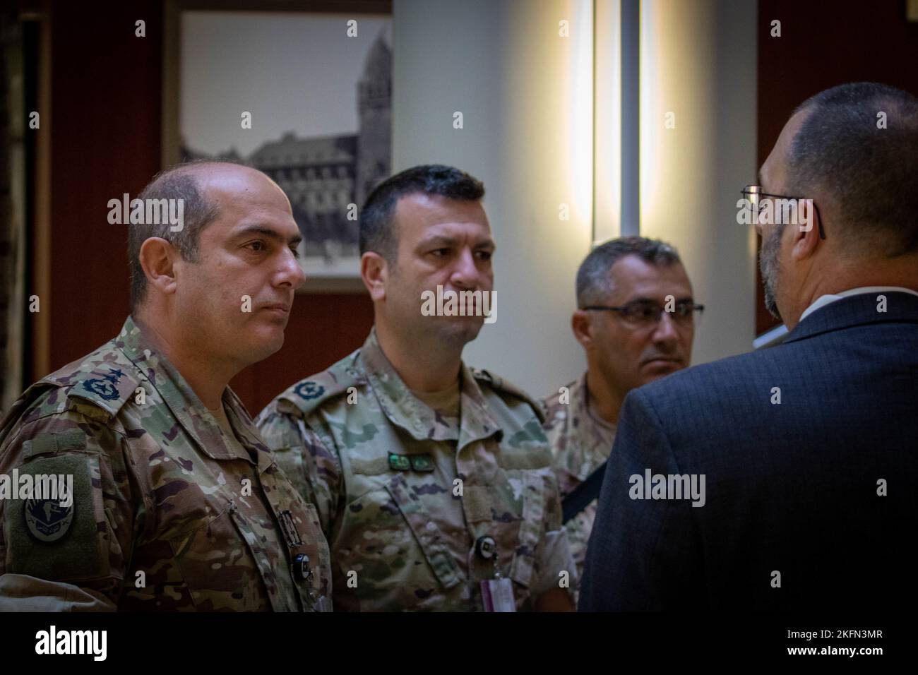 Members of the Lebanese Army are briefed on the history of U.S. Army ...