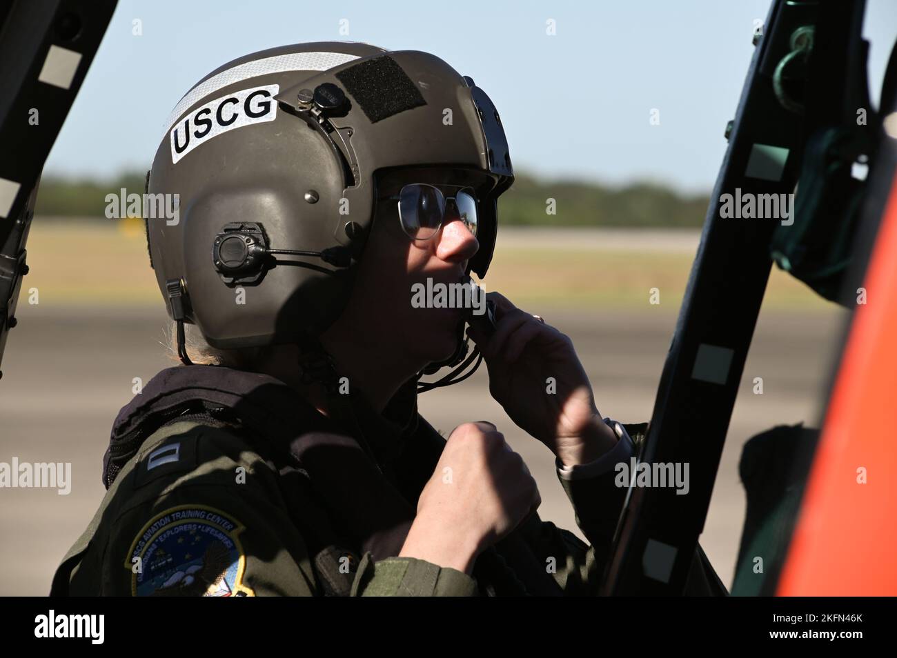 A Coast Guard Aviation Training Center Mobile pilot discusses the ...