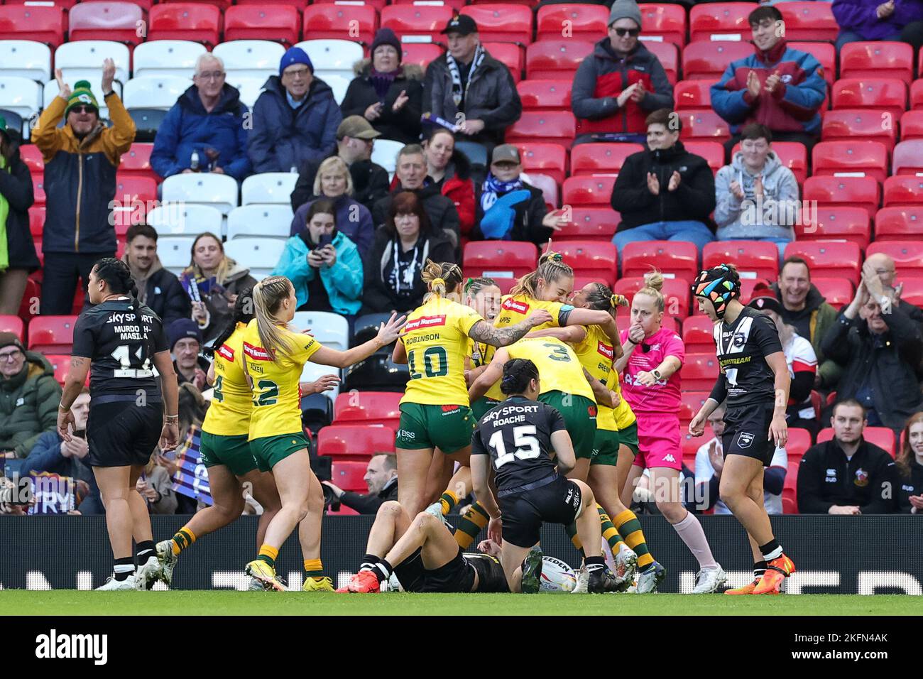 Manchester, UK. 19th Nov, 2022. Jessica Sergis #11 of Australia Women ...