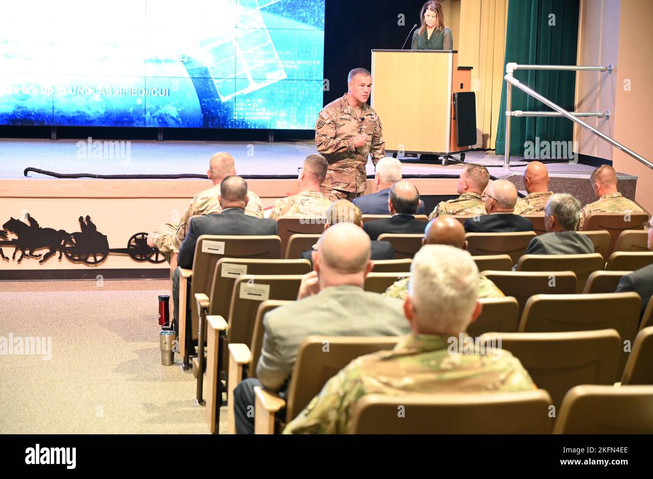 Gen. James H. Dickinson, Commander, U.S. Space Command speaks at the ...