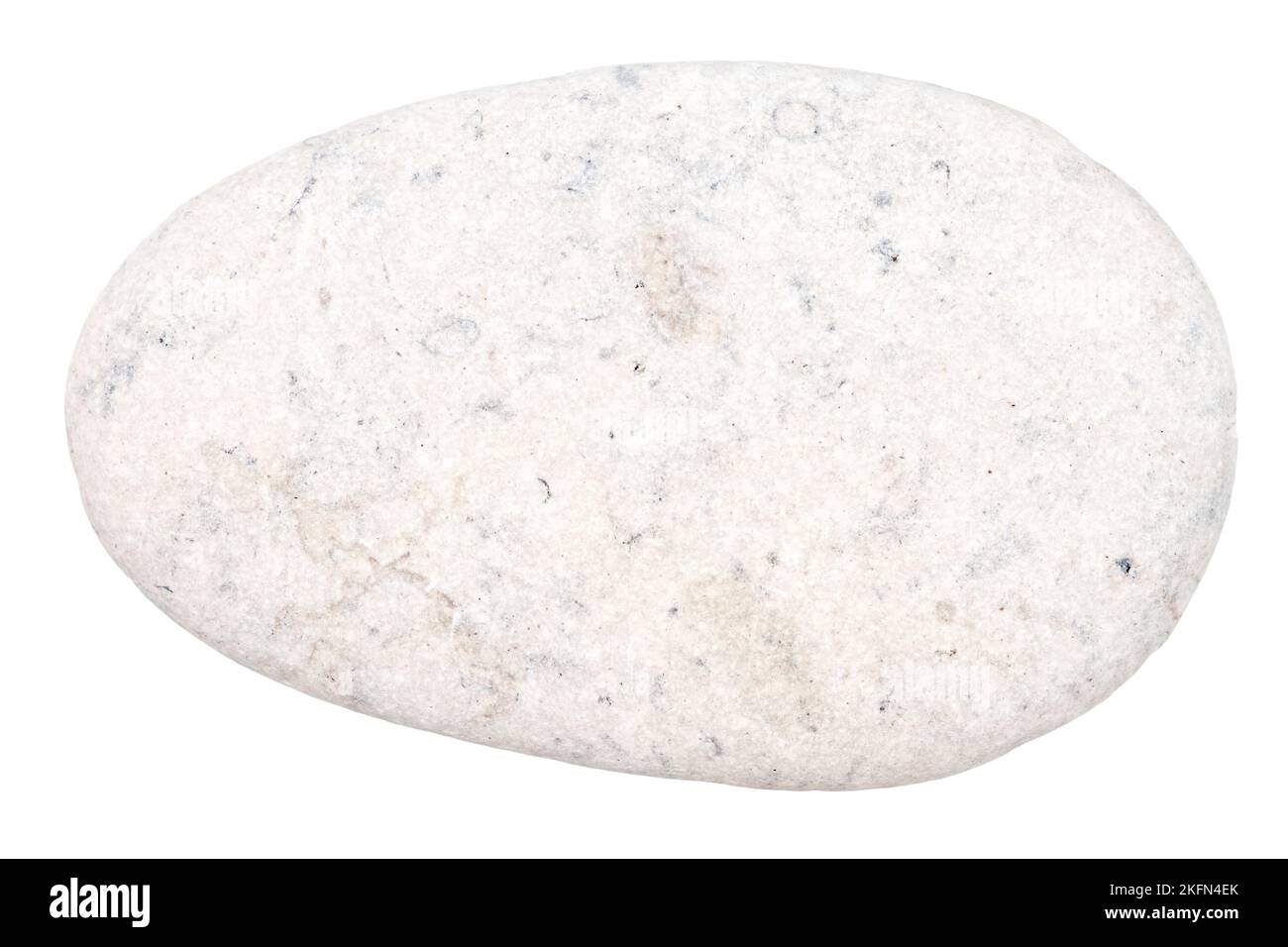 Top view of single gray pebble isolated on white background Stock Photo ...
