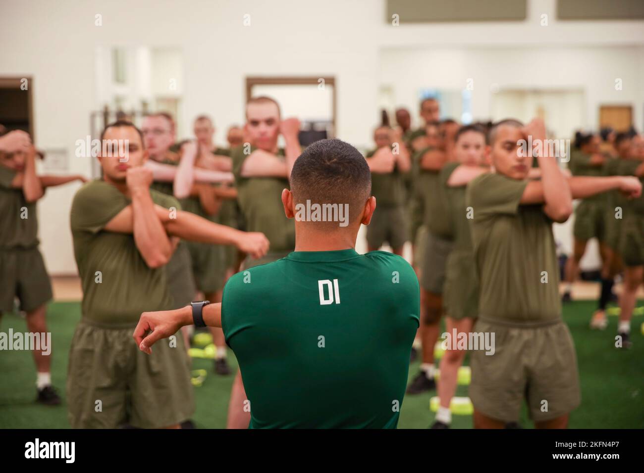 Recruits with Romeo Company, Support Training Battalion, participate in ...